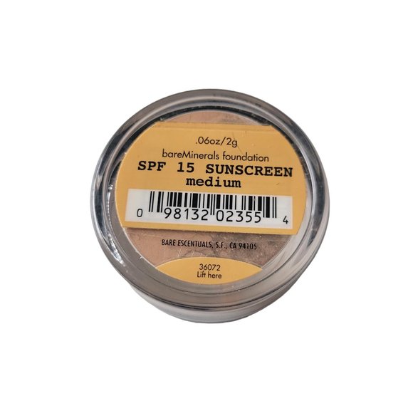 bareMinerals | Makeup | Bareminerals Foundation Medium Spf 5 Sunscreen ...